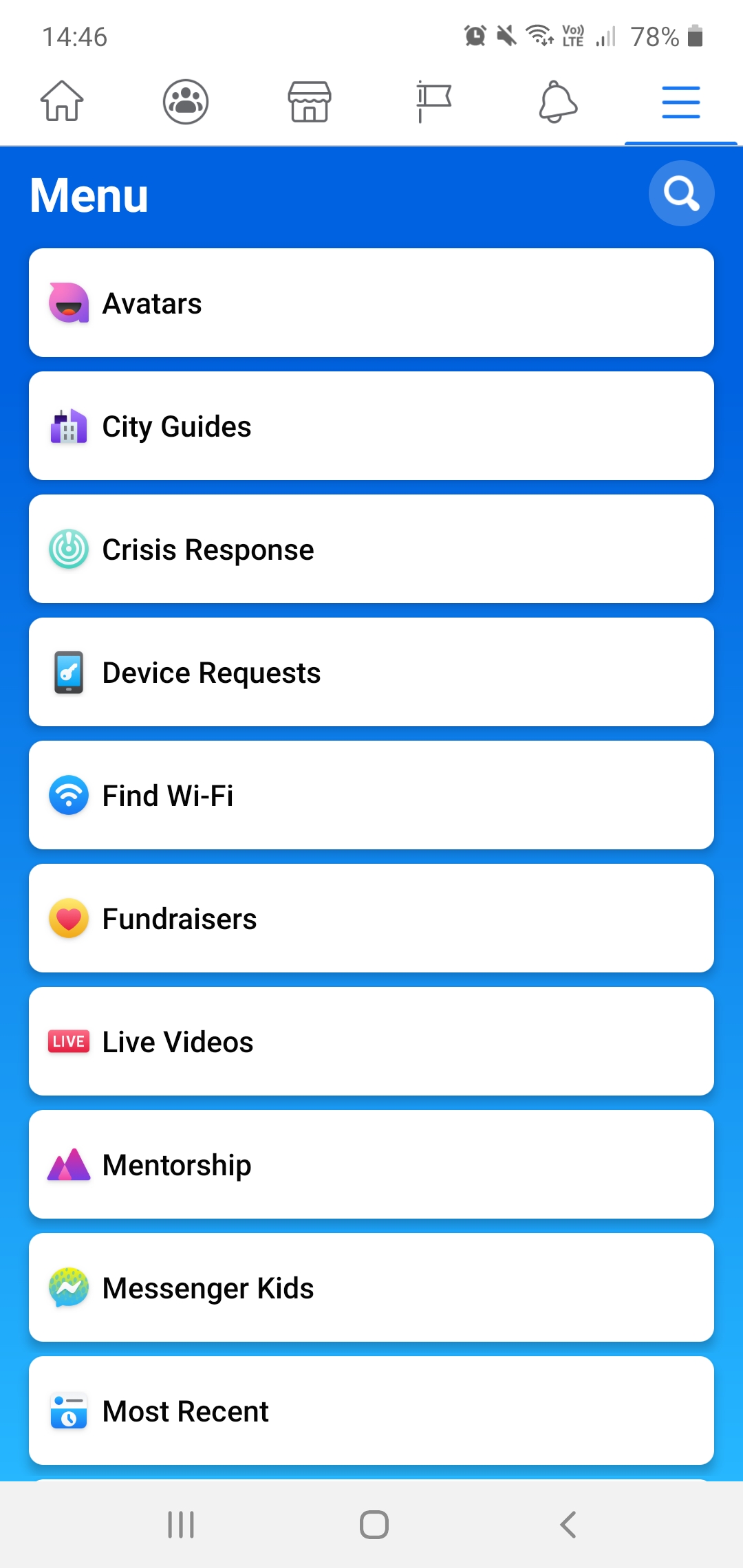 Facebook Avatar Menu - Carma The Social Chameleon